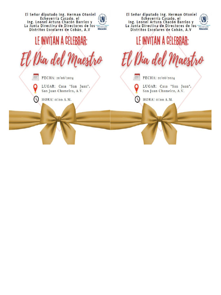 Pases 2024 Día Del Maestro | PDF
