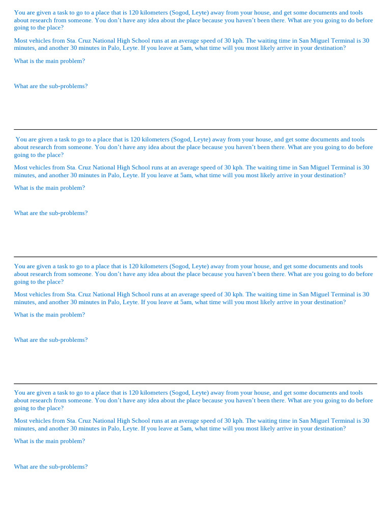 Main prob-sub prob | PDF