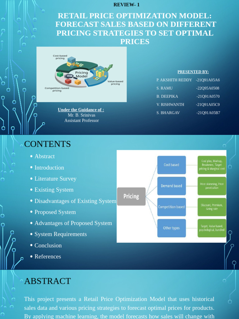 Major Project Review | PDF | Pricing | Predictive Analytics