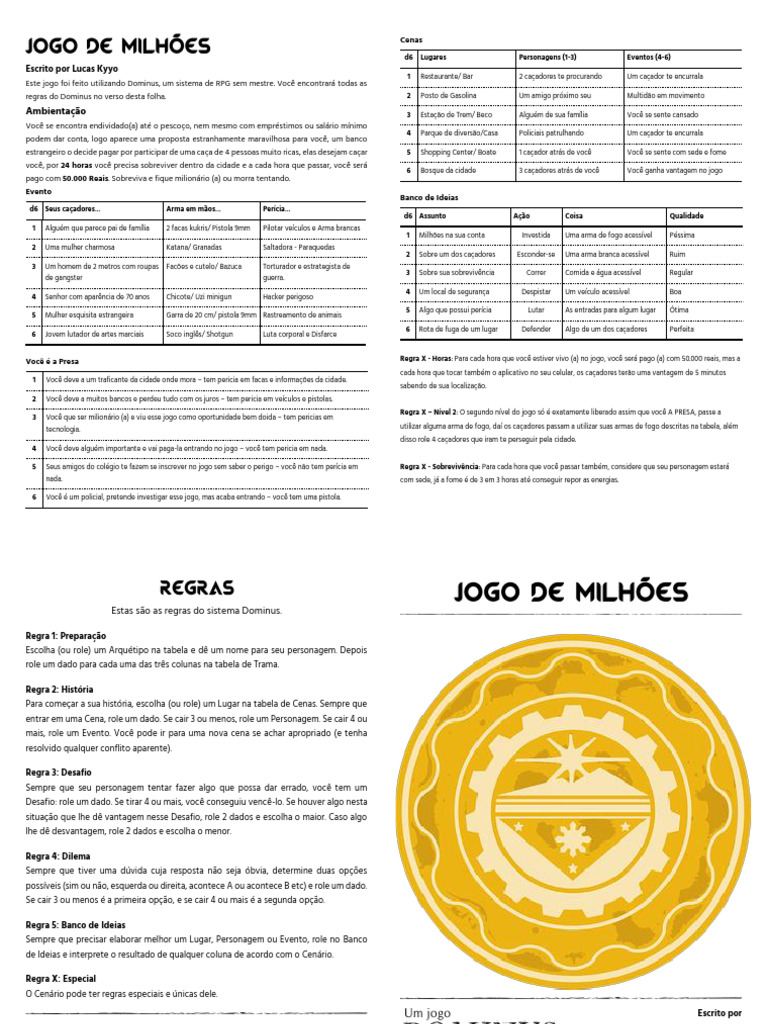 Dominus - Jogo Dos Milhões | PDF