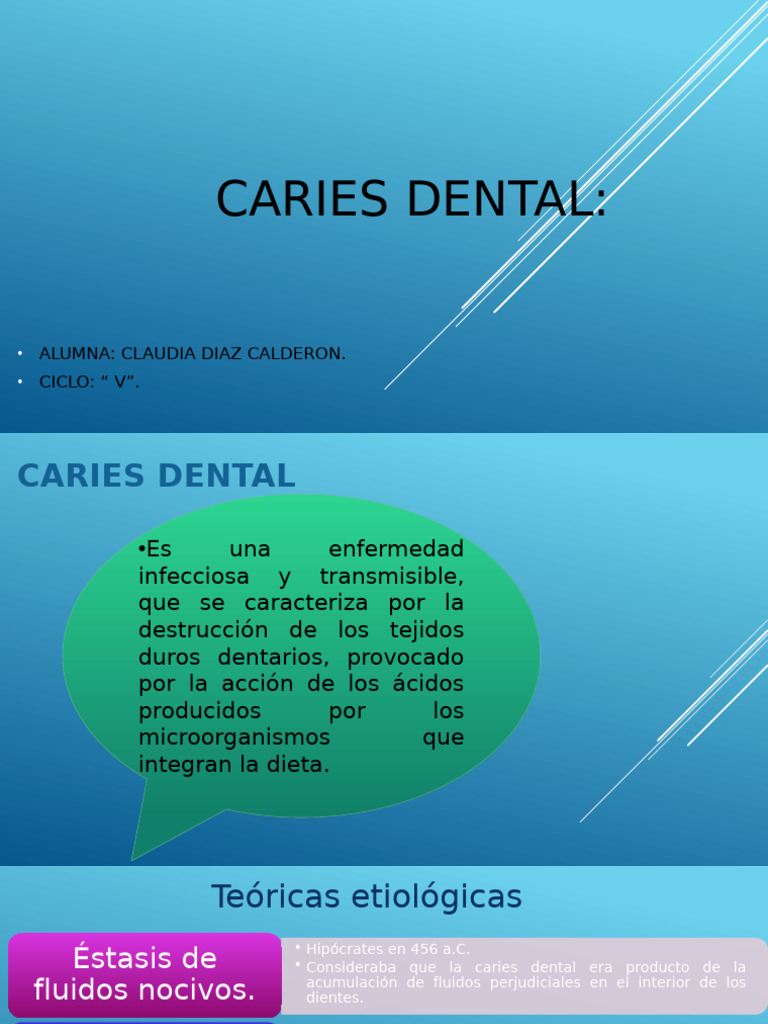 Causas y factores de la caries dental | PDF | Diente | Especialidades ...