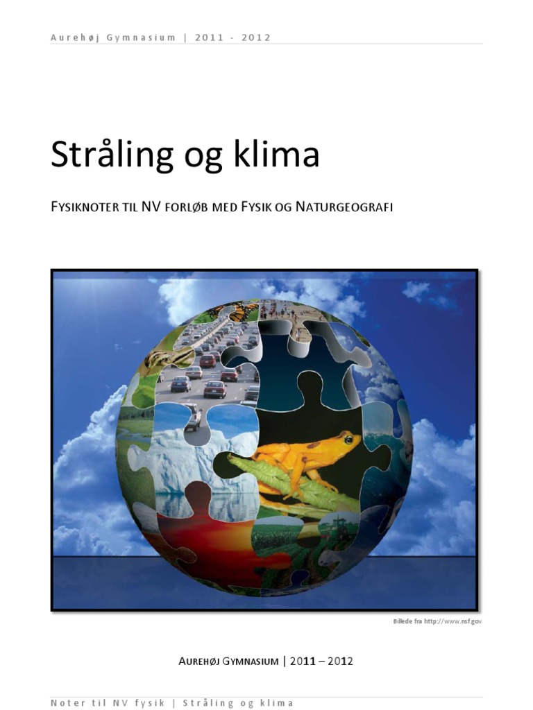 NV-FY-NG - Fysiknoter - Stråling Og Klima | PDF