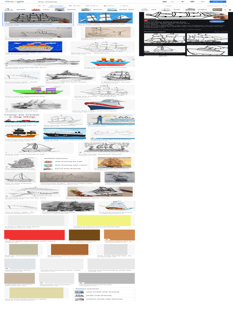 Easy Ship Drawings for Kids | PDF | Ships | Drawing