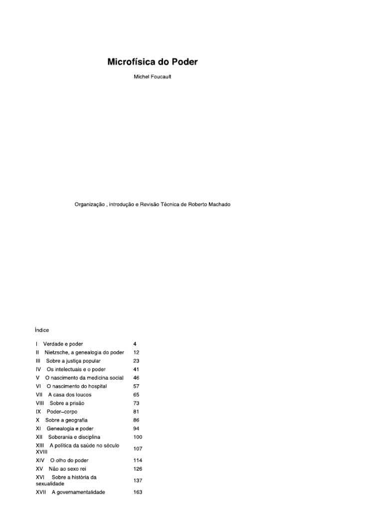 Microfísica Do Poder | PDF