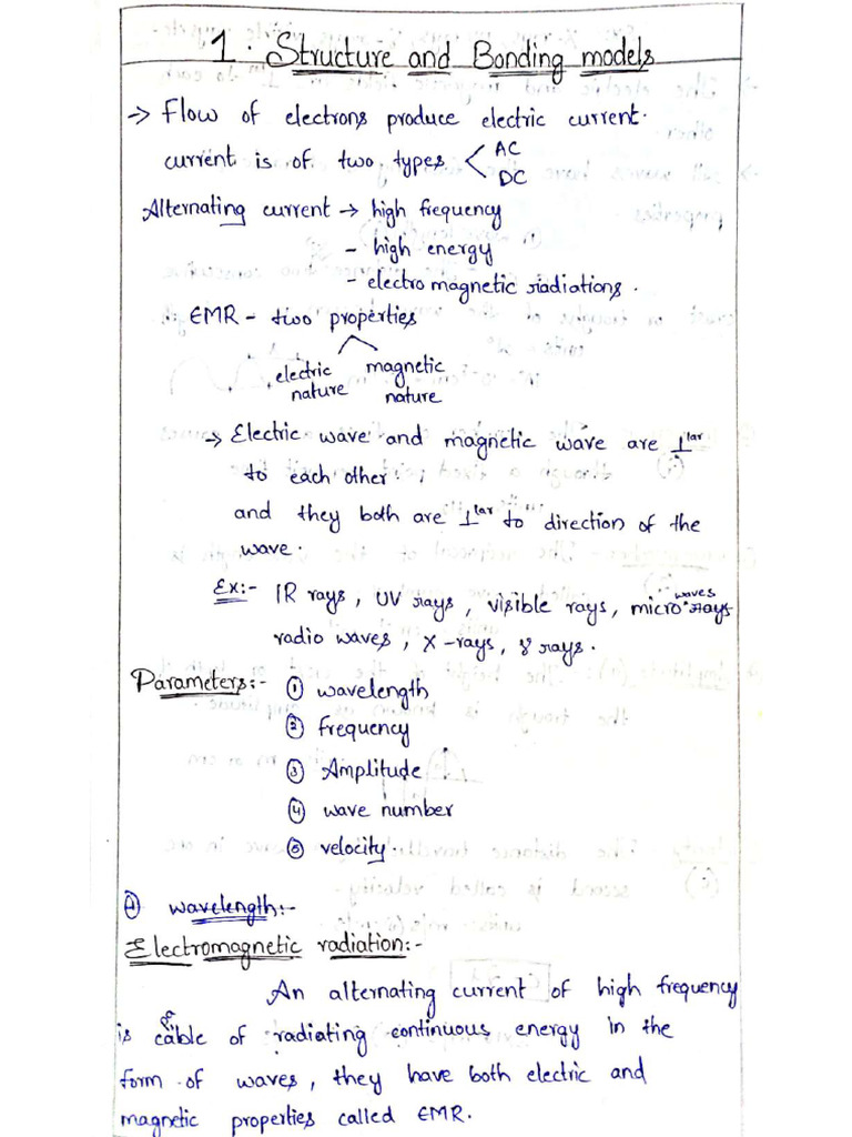 Unit 1 Structure and Bonding Models | PDF