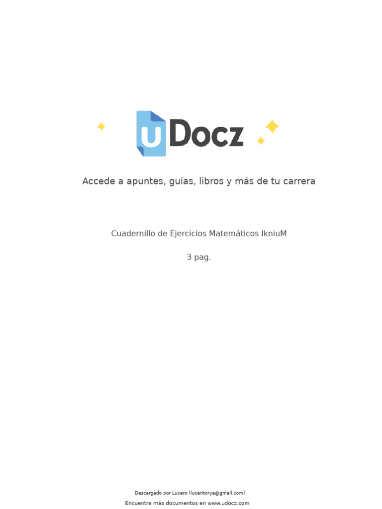 Cuadernillo de Ejerc 374052 Downloadable 7799016 | PDF