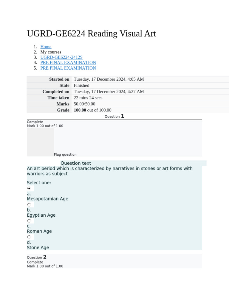 READING VISUAL ART | PDF | Composition (Visual Arts) | Vision