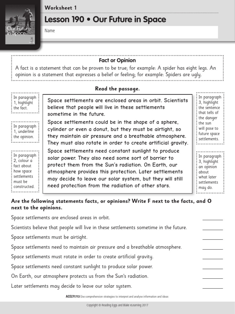 Year 6 Comprehension Worksheet 10 | PDF | Outer Space | Earth