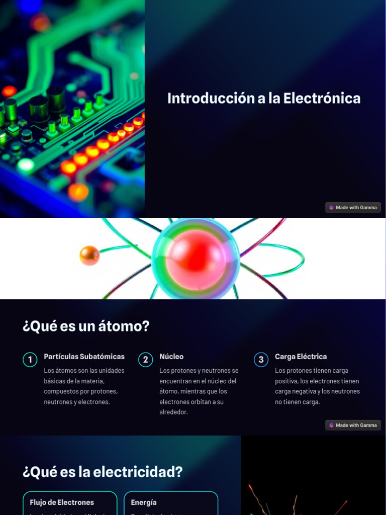 Introducción a la Electrónica y Electricidad | PDF | Electricidad ...