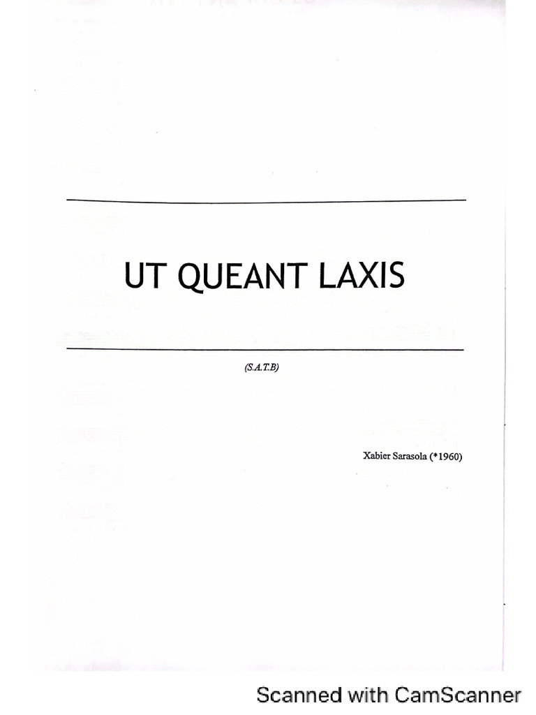 Ut Queant Laxis | PDF