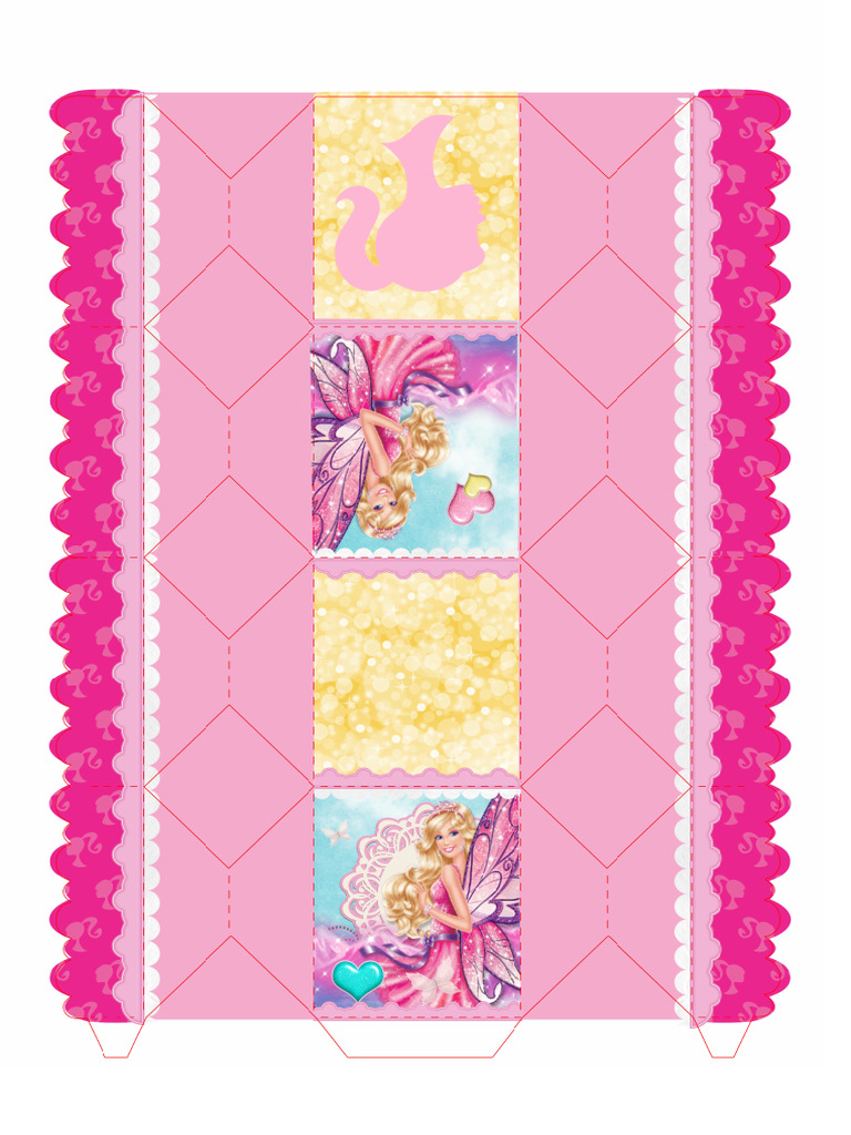 02 CX Bala Barbie Avião de Papel | PDF