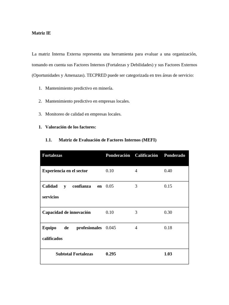 Matriz IE | PDF | Marketing | Economias