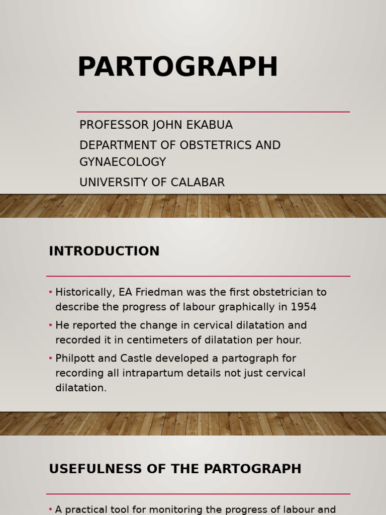 PARTOGRAPH | PDF | Childbirth | Health Sciences