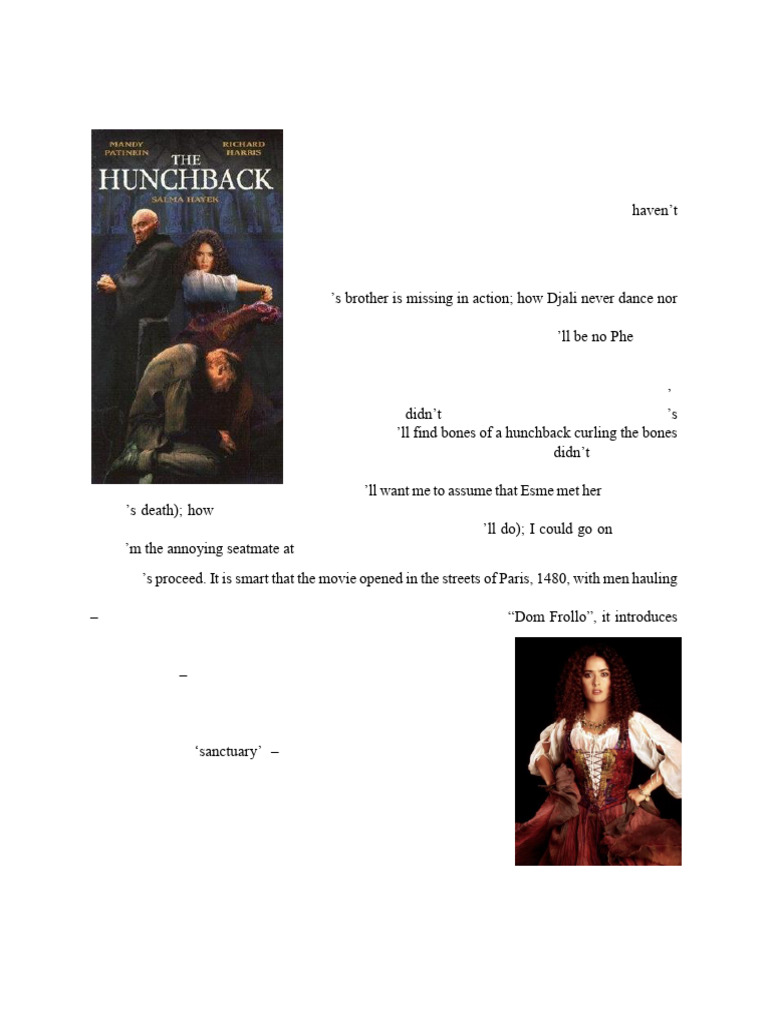 Hunchback | PDF | Claude Frollo | Esméralda (The Hunchback Of Notre Dame)