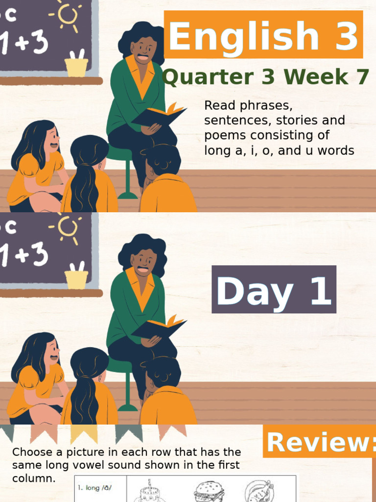 English3 Q3 Week7 PPT Read Phrases, Sentences, Stories | PDF