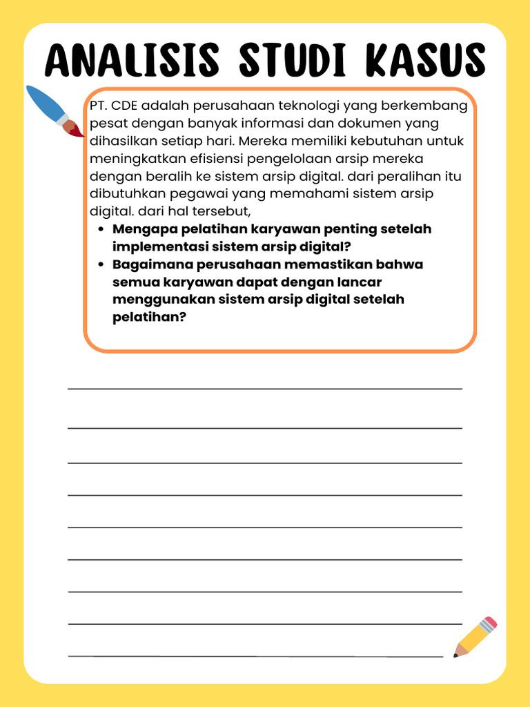 LKPD Studi Kasus Arsip Digital | PDF