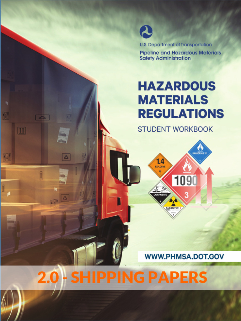 Hazardous Materials Shipping Papers Guide | PDF | Dangerous Goods ...