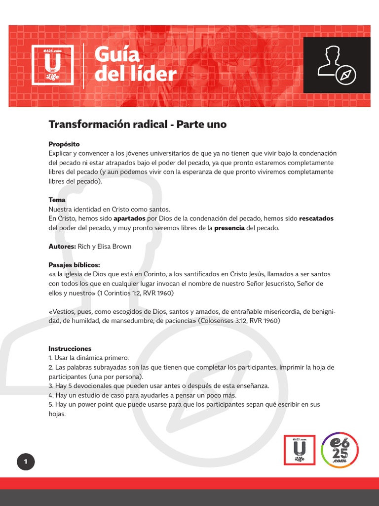 Guia Lider | PDF | Cristo (título) | Pecado