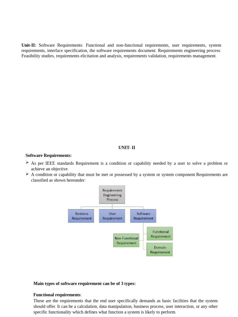 SE UNIT-2 | PDF | System | Specification (Technical Standard)