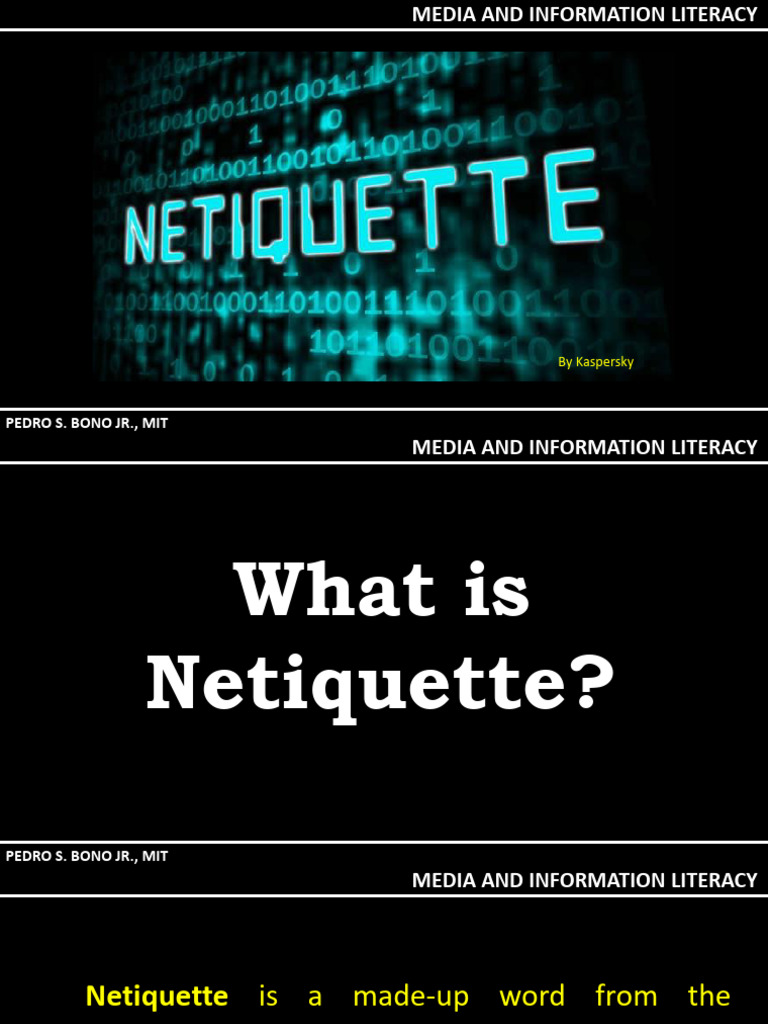 Week 7 Lesson 2 Netiquette Digital Divide Addiction and Bullying | PDF ...