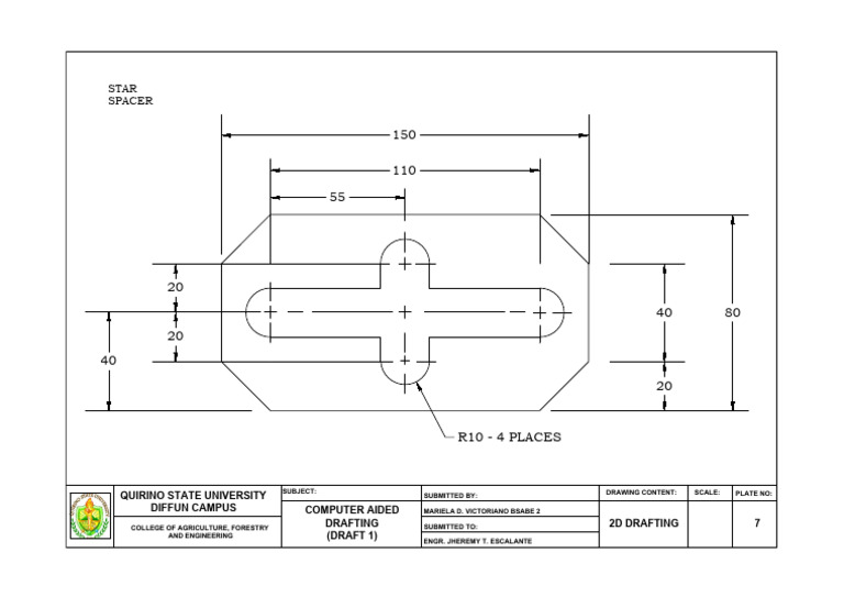 2D DRAFTING PLATE 7 | PDF