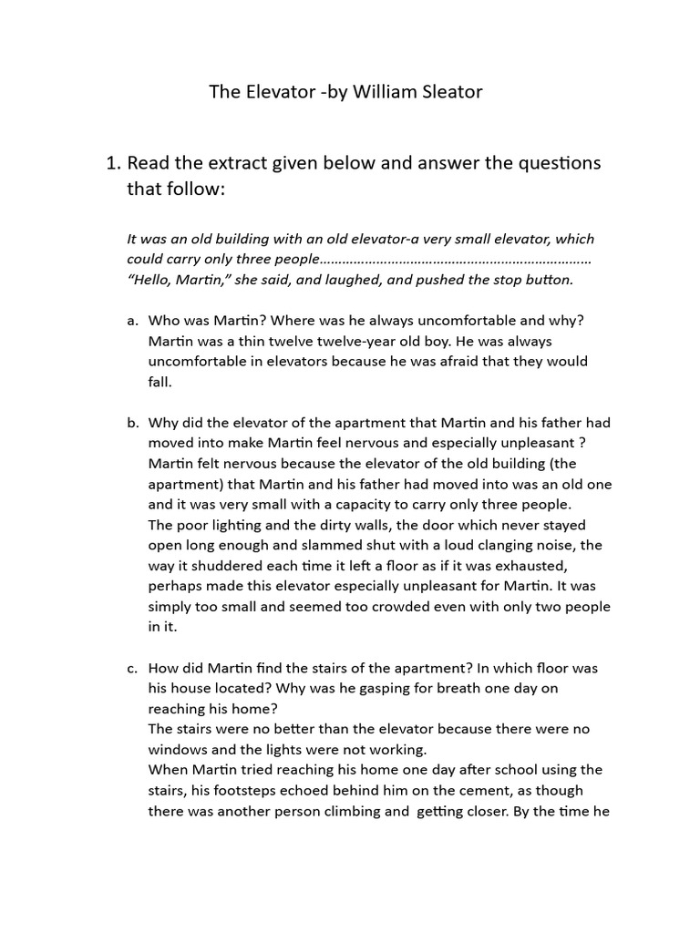 The Elevator-Notes | PDF | Elevator