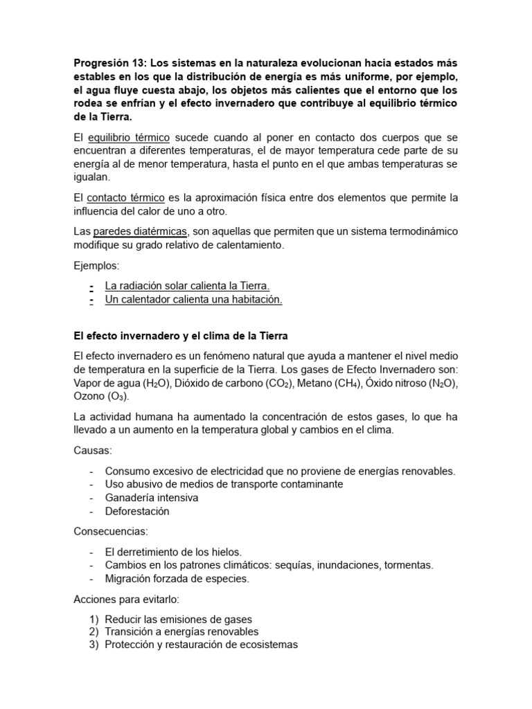 Progresión-13-resumen | PDF