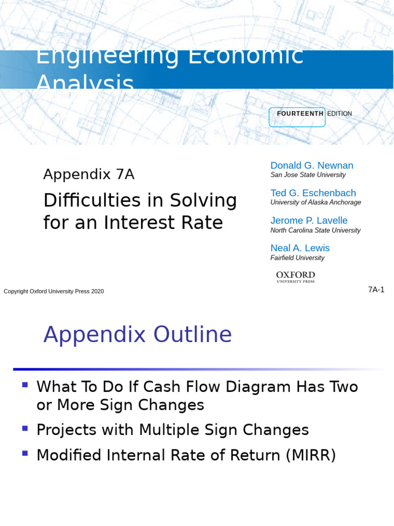 Newnan EEA14e Ch 7A 2020 | PDF | Internal Rate Of Return | Capital ...