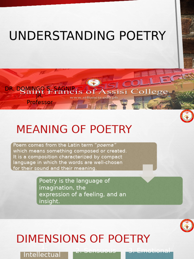 Understanding Poetry | PDF | Poetry