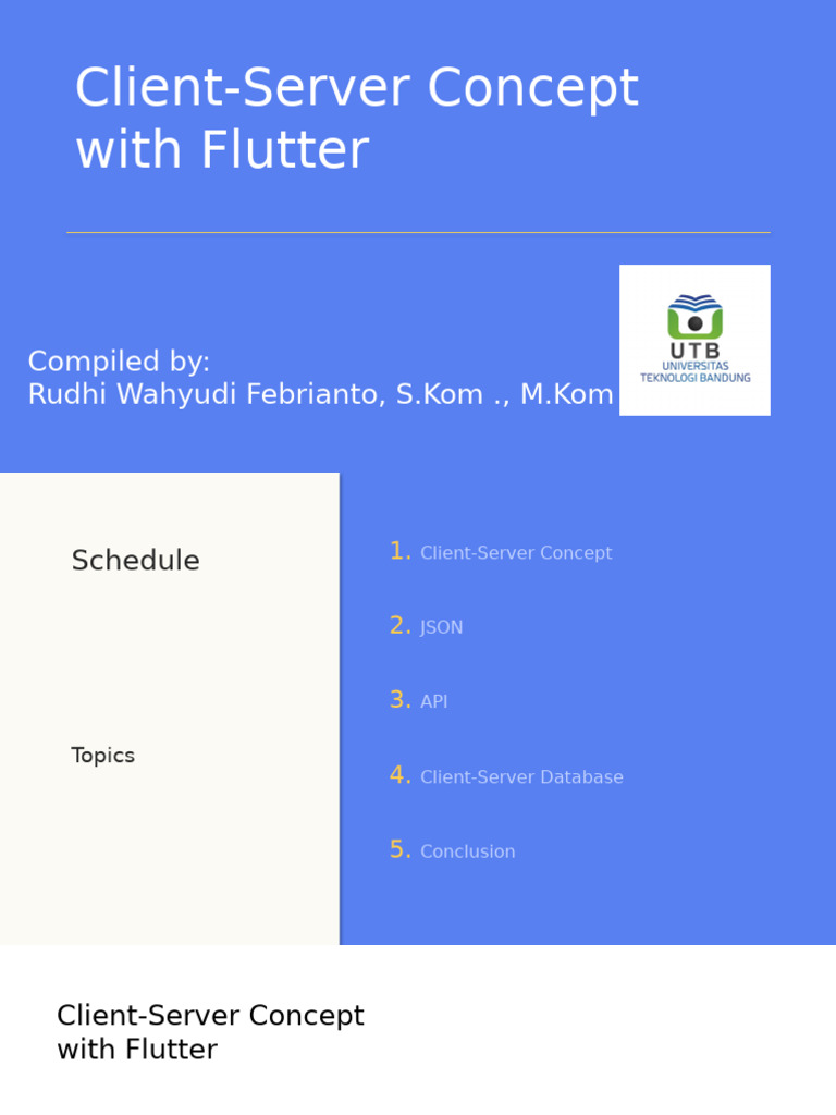 Dosen Rwf Task Elearning Task File Konsep Client Server Penggunaan Json Api Database Client