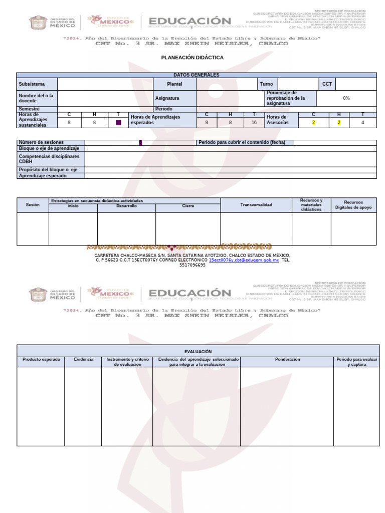 Planeación MEPEO | PDF | Aprendizaje | Cognición