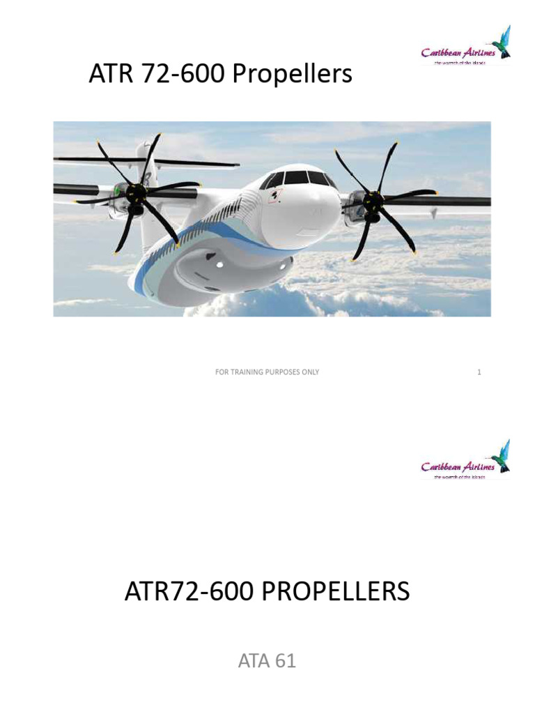 Atr72-600 Propellers Type Course Ata 61 | PDF | Mechanical Engineering ...