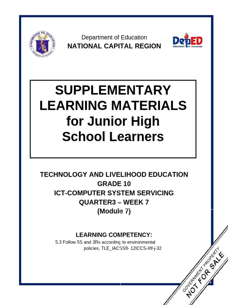 TLE-TE 10_Q3_ICT CSS_Mod7_USLeM RTP (1) | PDF | Learning
