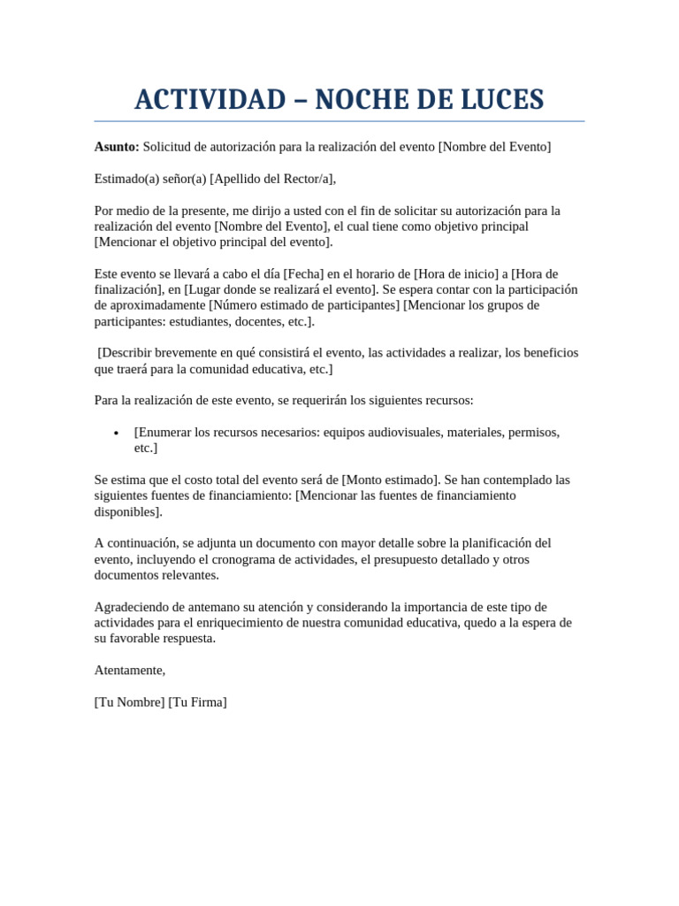 Noche de Luces | PDF