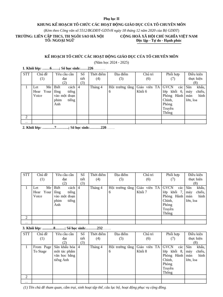 Mau-ke-hoach-to-chuc-cac-hoat-dong-giao-duc | PDF