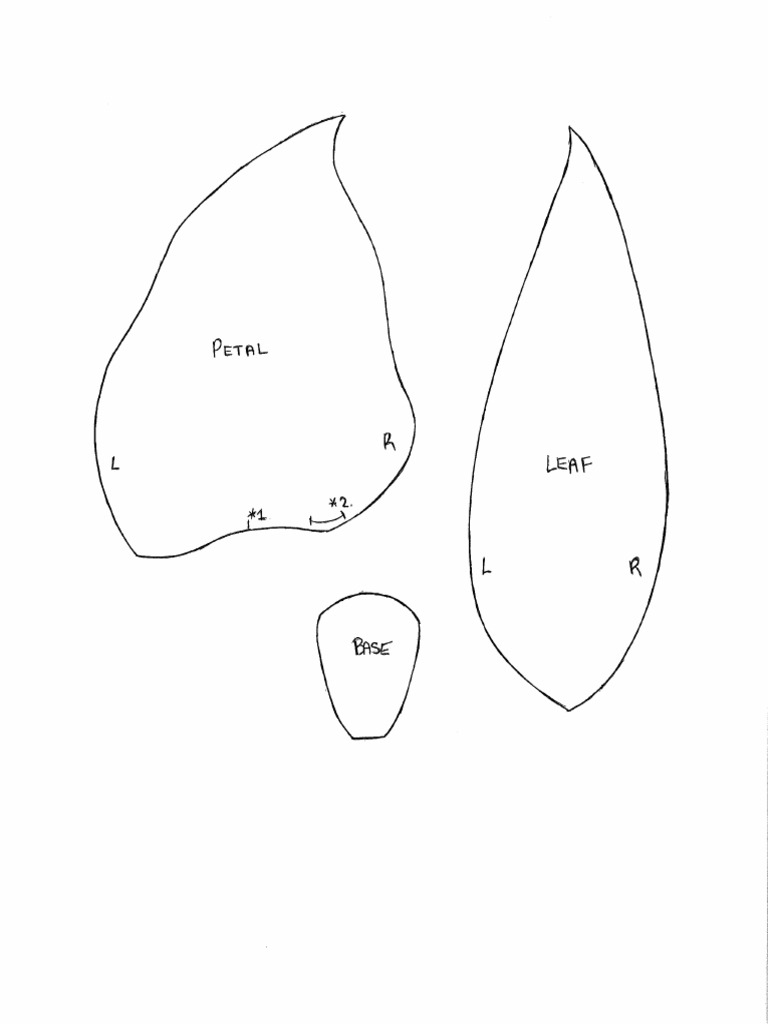 Felt Calla Lily Pattern | PDF