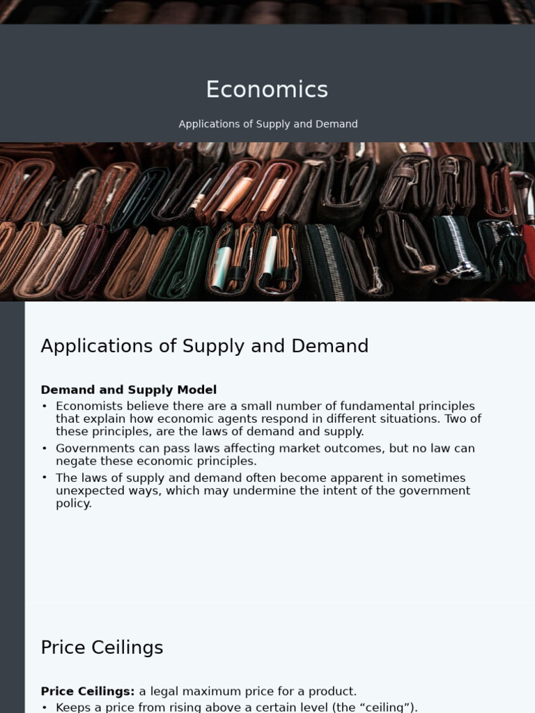 Module 4-Applications of Supply and Demand | PDF | Economic Surplus | Labour Economics