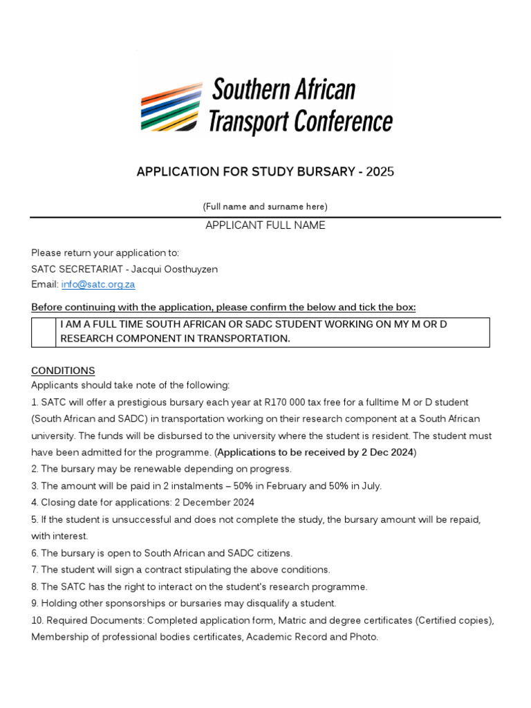 application-for-study-bursary-2025 | PDF