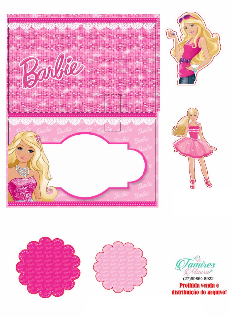 Convite 1 Invitación Barbie | PDF