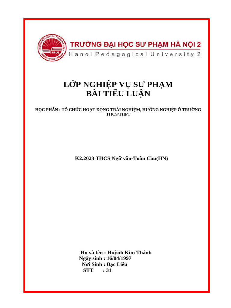 BÃ A THCS | PDF
