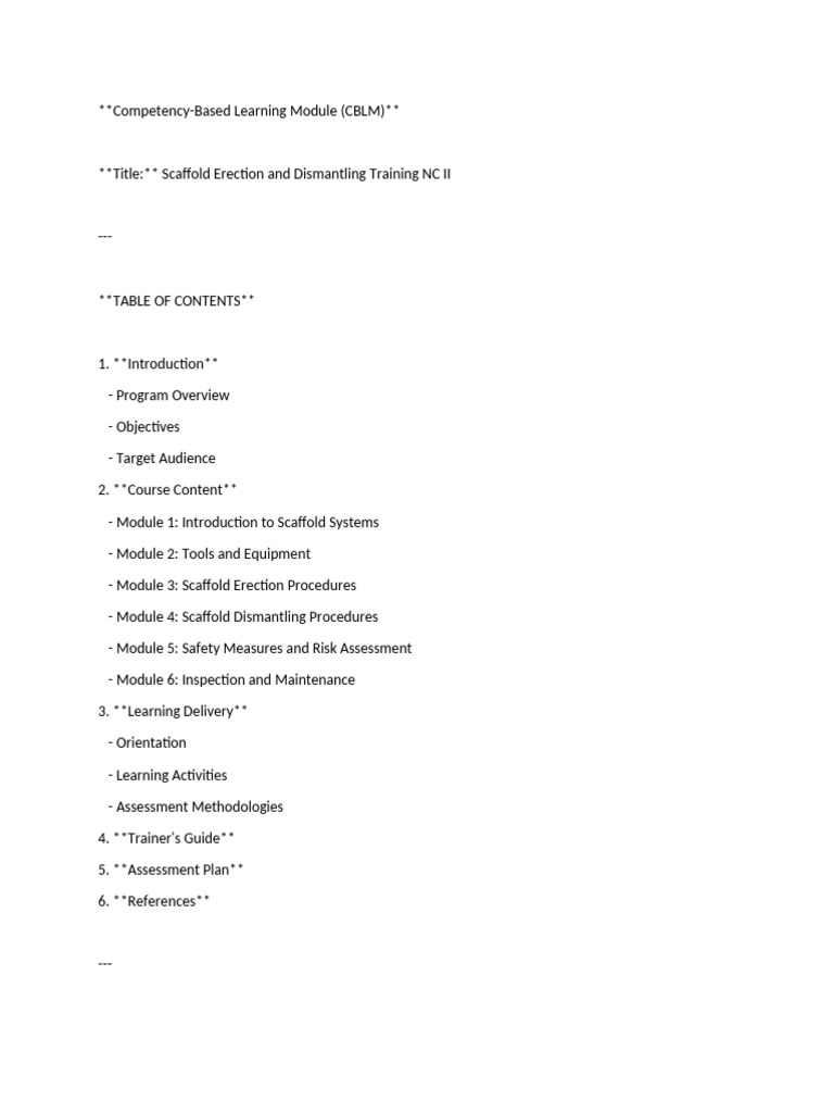 Competency_CBLM | PDF | Safety | Regulatory Compliance