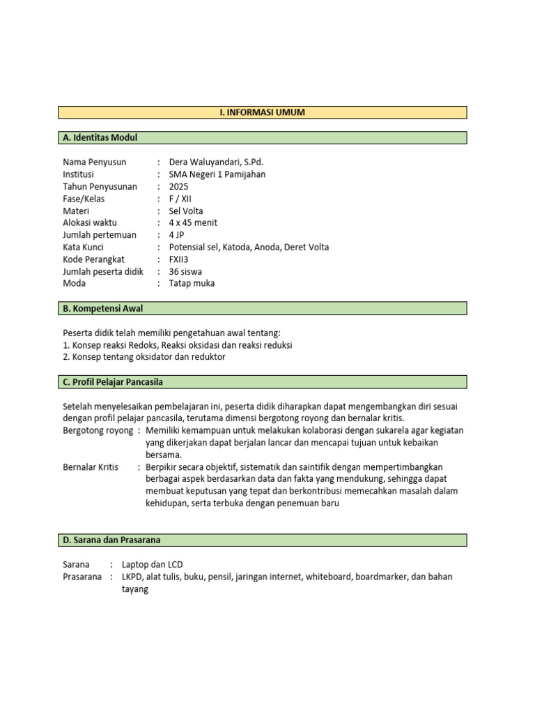 Modul Ajar Kelas XII Semster 2 | PDF