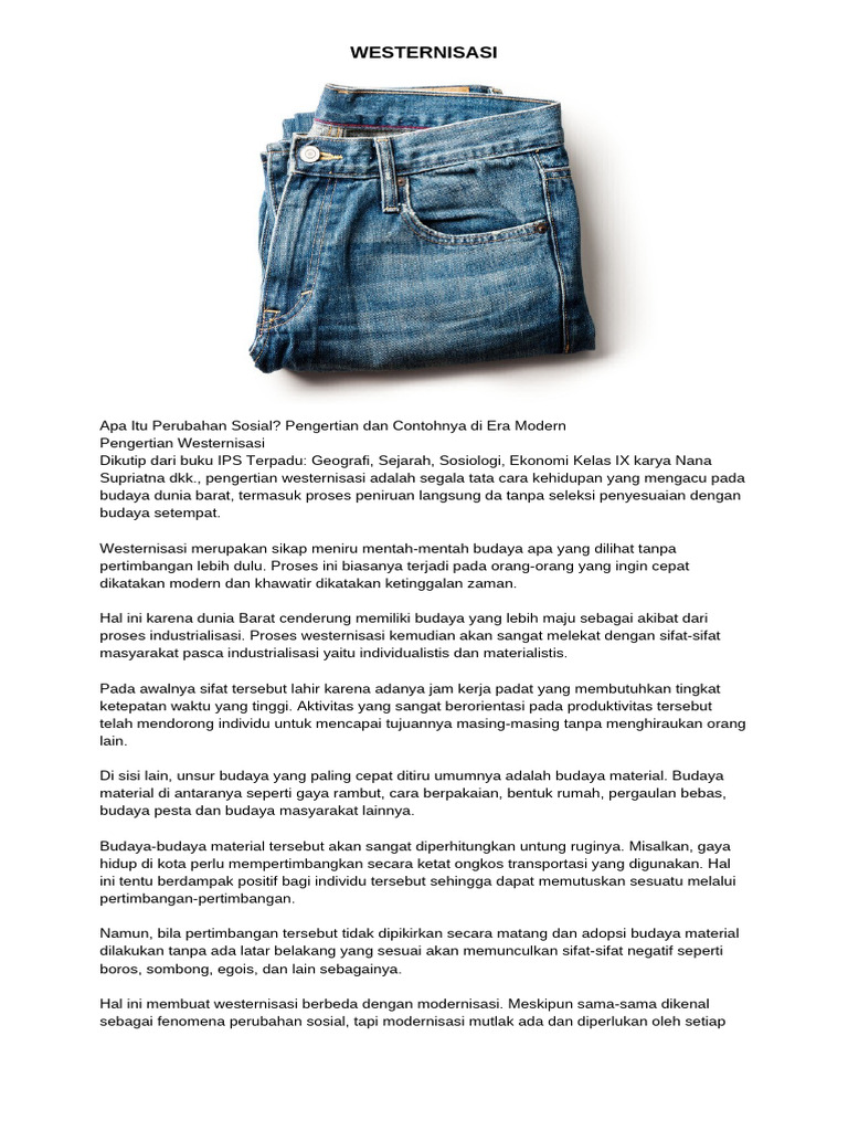 WESTERNISASI | PDF