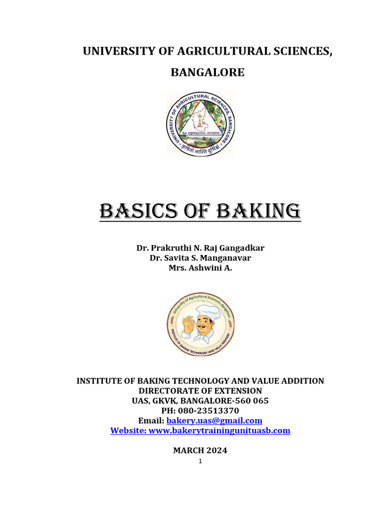 Basics of Baking March 2024-1 | PDF | Baking | Breads