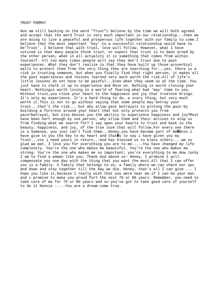 Trust Format | PDF