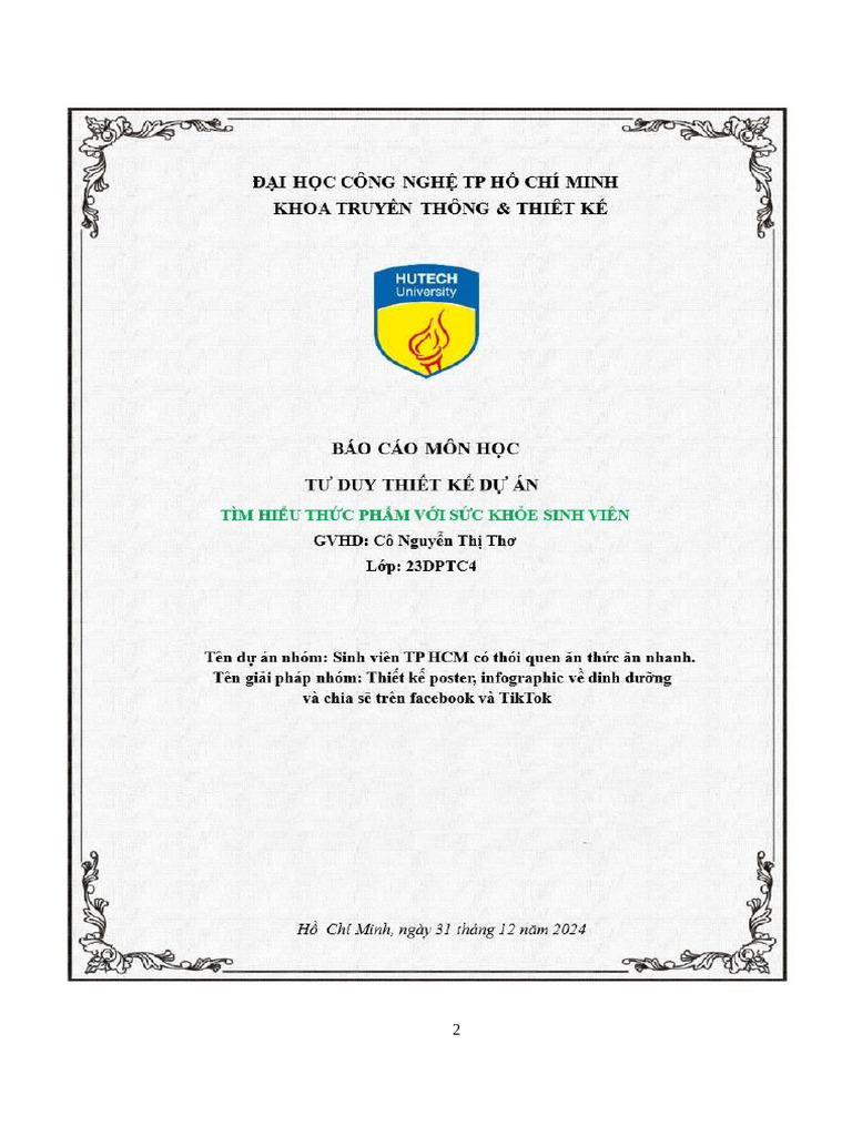 BCCK - Nhóm 1 | PDF