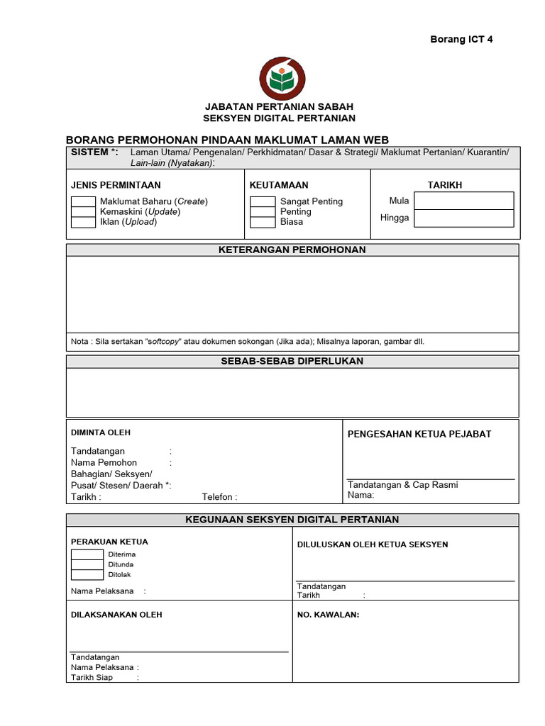 Borang ICT 4 2023 | PDF