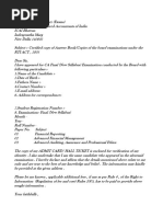 RTI Application for ICAI Exam Copies | PDF