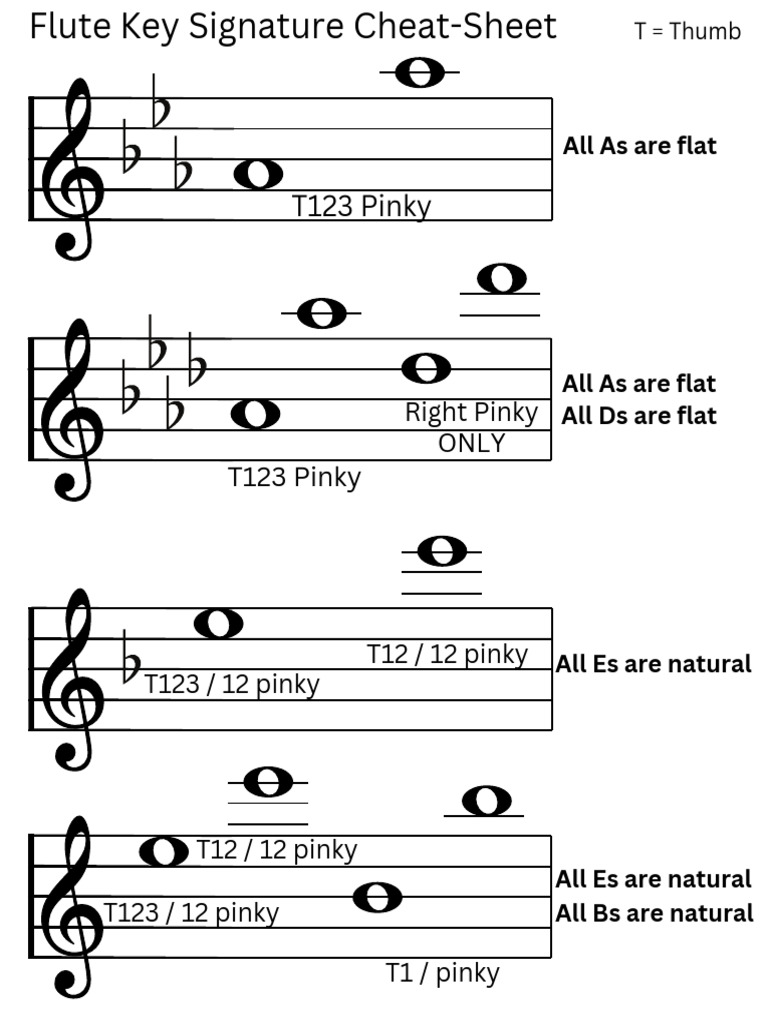 key signature guides | PDF | Woodwind Instruments | Brass Instruments
