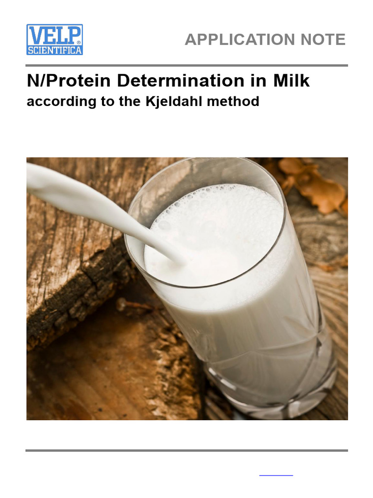 Protein Determination in Milk | PDF | Milk | Chemistry
